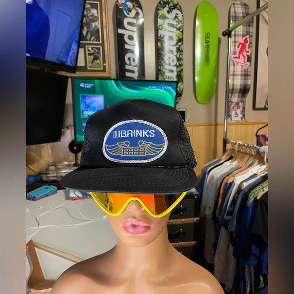 Vintage | Accessories | Vintage Brinks Truck Hat Money Truck Hustle ...